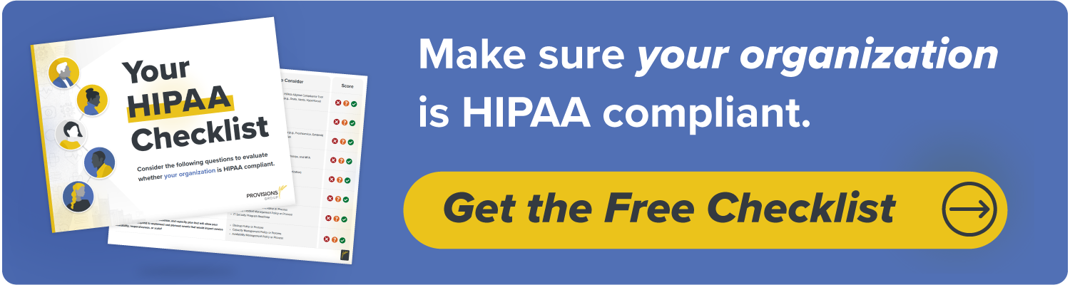 What are HIPAA Data Storage Requirements? | Provisions Group